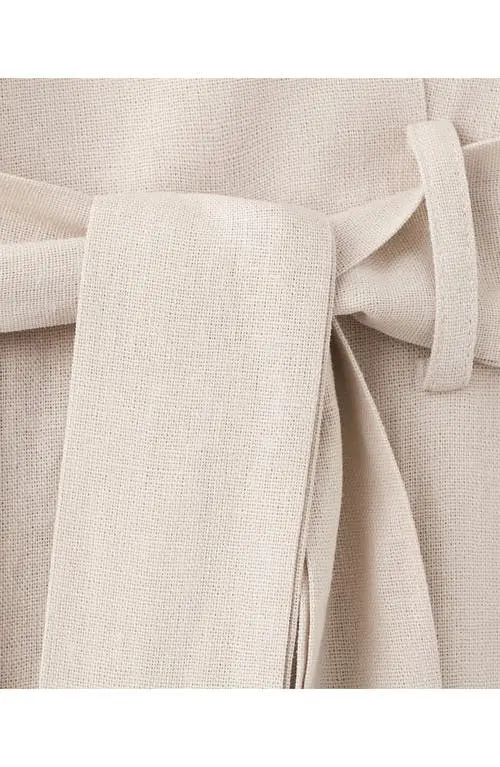 Mango Sleeveless Linen Blend Jumpsuit