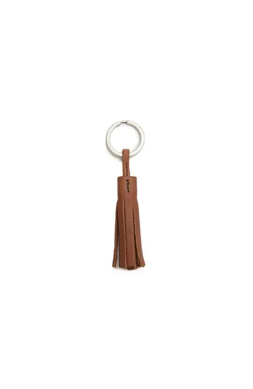 KORCHMAR Fuller Leather Tassel Key Chain - Espresso