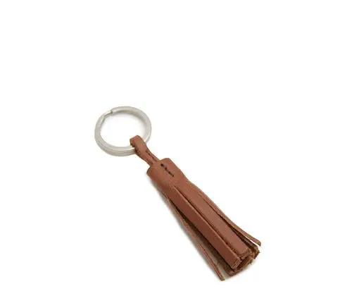 KORCHMAR Fuller Leather Tassel Key Chain - Espresso