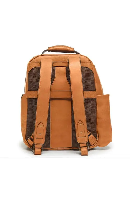 KORCHMAR Mason Workday Leather Backpack - Pebbled Tan