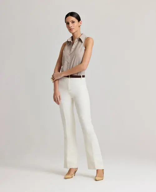REALLY WILD CLOTHING Meryl Linen Straight Trousers