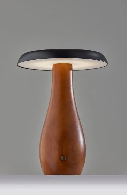 ADESSO Naya Cordless Led Table Lamp - Walnut