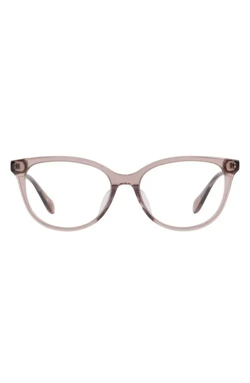 MOHALA EYEWEAR Kahala 53mm Low Bridge Cat Eye Optical Glasses - Shell/clear Lenses