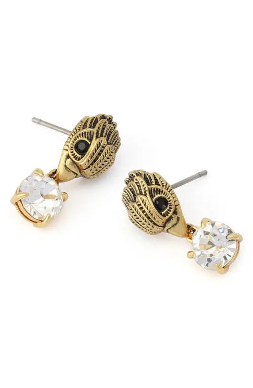 Kurt Geiger Small Eagle Stone Drop Earrings