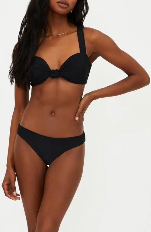 Beach Riot Saffron Bikini Bottoms - Black