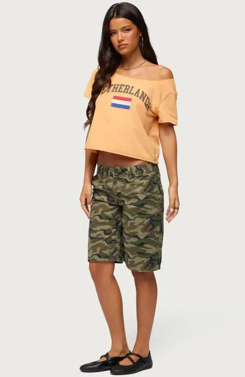 EDIKTED Netherlands Off The Shoulder T-shirt