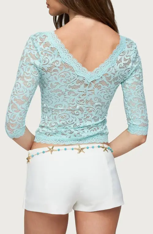 EDIKTED Elowin Lace Crop Top
