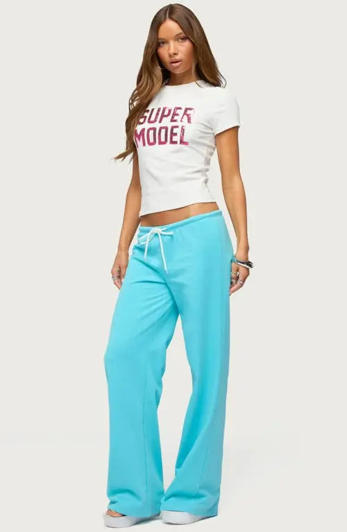 EDIKTED Callista Straight Leg Sweatpants