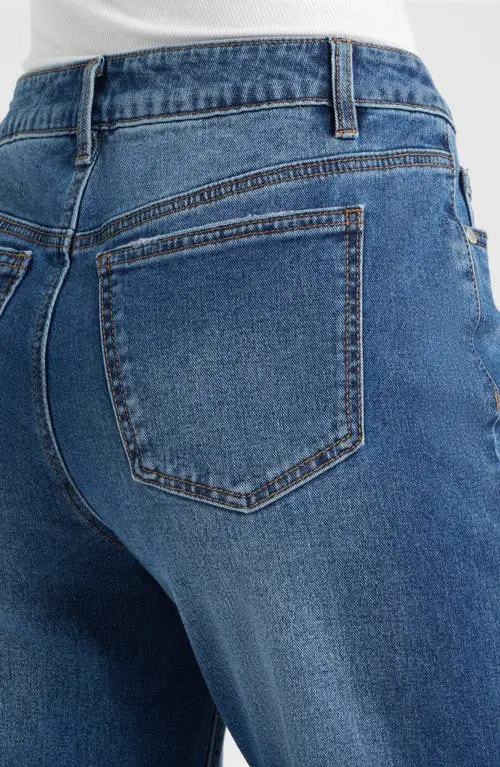 1822 Denim High Waist Straight Leg Jeans