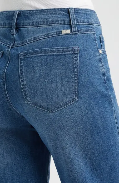 1822 Denim Slim Mid Rise Wide Leg Jeans