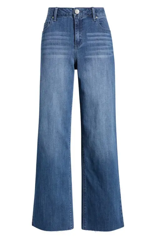 1822 Denim Slim Mid Rise Wide Leg Jeans