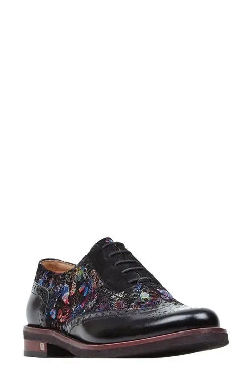 EMBASSY LONDON Vivienne Wingtip Oxford - Black Multi