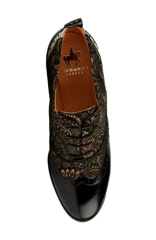 EMBASSY LONDON Casino Block Heel Pump