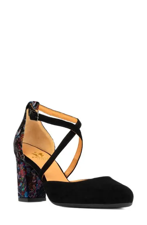 EMBASSY LONDON Kylie Ankle Strap Pump - Black