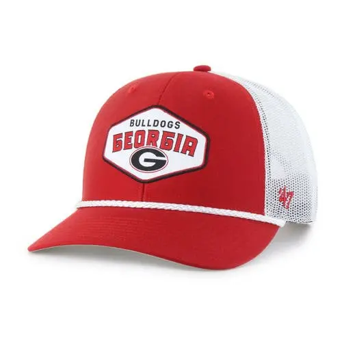'47 Georgia Bulldogs Ace Out Rope Adjustable Trucker Hat - Red