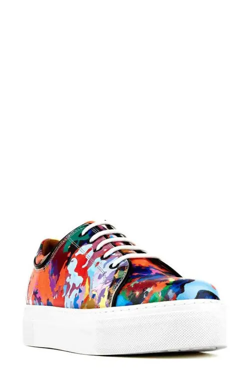 EMBASSY LONDON Camila Water Resistant Lace-up Sneaker - Blue Multi