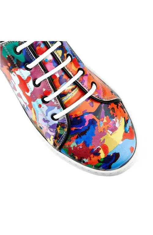 EMBASSY LONDON Camila Water Resistant Lace-up Sneaker - Blue Multi