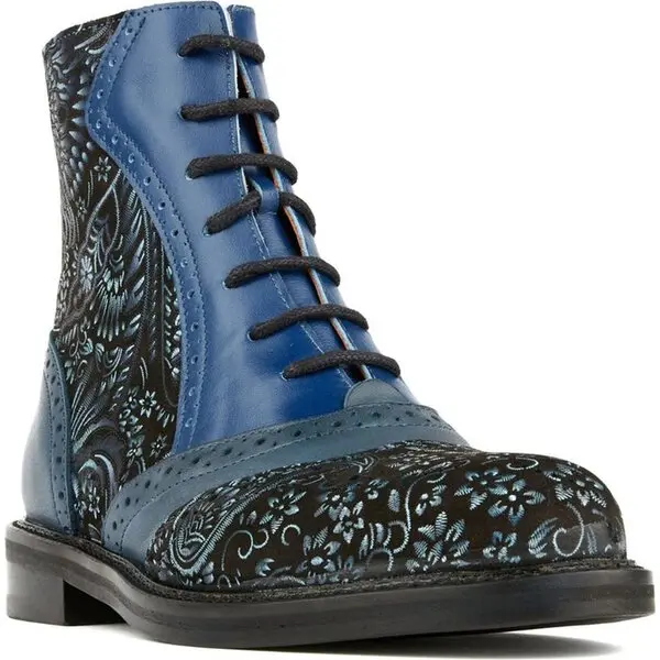 EMBASSY LONDON Brick Lane Water Resistant Ankle Boot - Blue