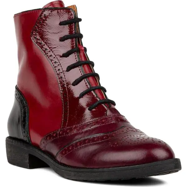 EMBASSY LONDON Brick Lane Water Resistant Ankle Boot - Red