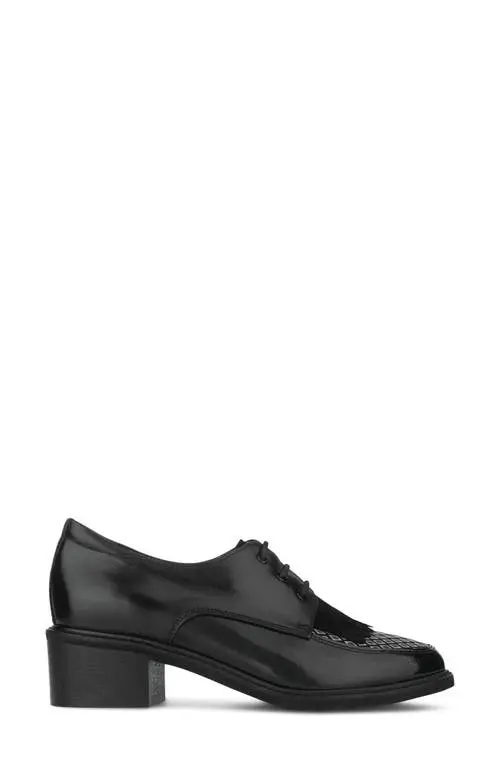EMBASSY LONDON Lace-up Water Resistant Brogue Oxfords - Black