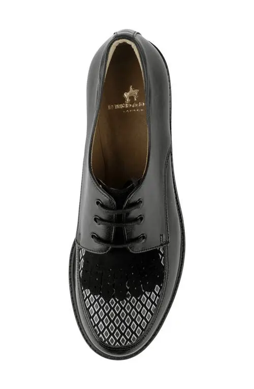 EMBASSY LONDON Lace-up Water Resistant Brogue Oxfords - Black