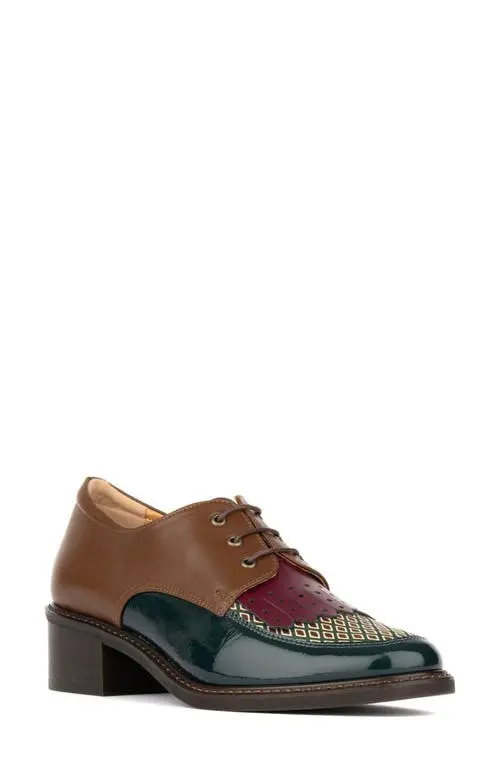 EMBASSY LONDON Lace-up Water Resistant Brogue Oxfords - Brown