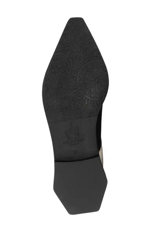 EMBASSY LONDON Harlowe Pointed Toe Flat - Black