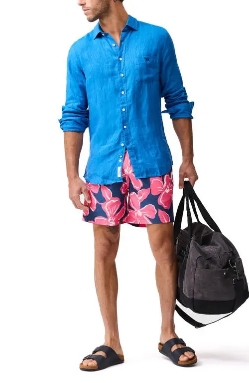 Rodd & Gunn Broadford Floral Swim Trunks - Fuchsia