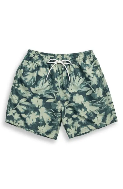 Rodd & Gunn Hardinge Abstract Floral Swim Trunks - Hunter