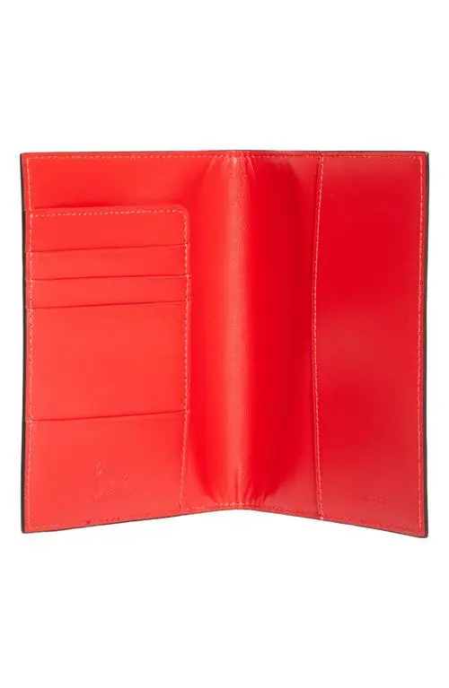 CHRISTIAN LOUBOUTIN Canopy Leather Passport Holder