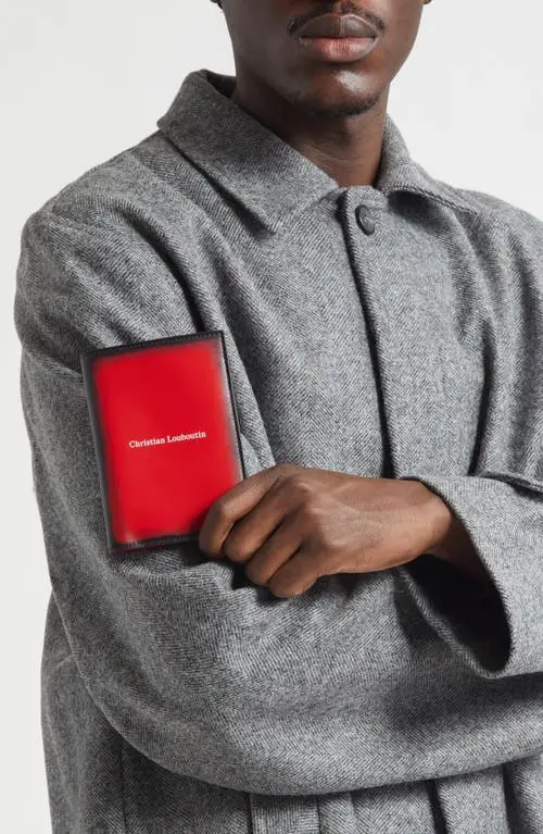 CHRISTIAN LOUBOUTIN Canopy Leather Passport Holder