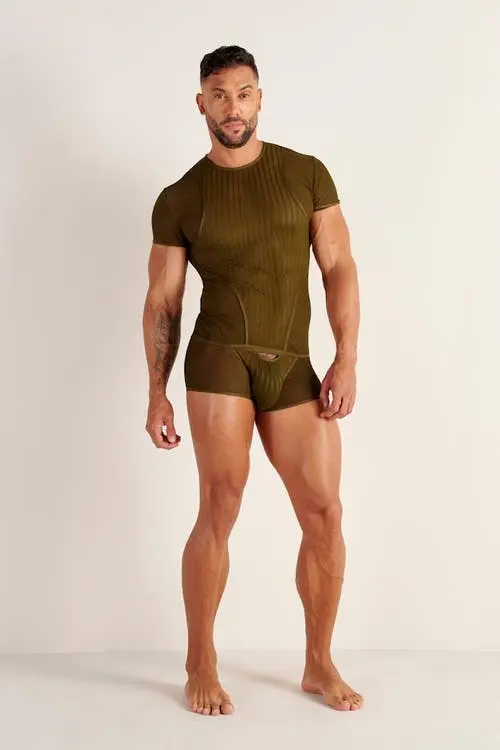 HOM Personal Allure Crew Neck T-shirt - Olive