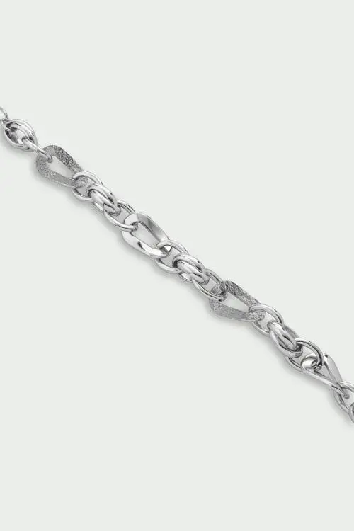 TUTTI Wave Chain Bracelet - Silver