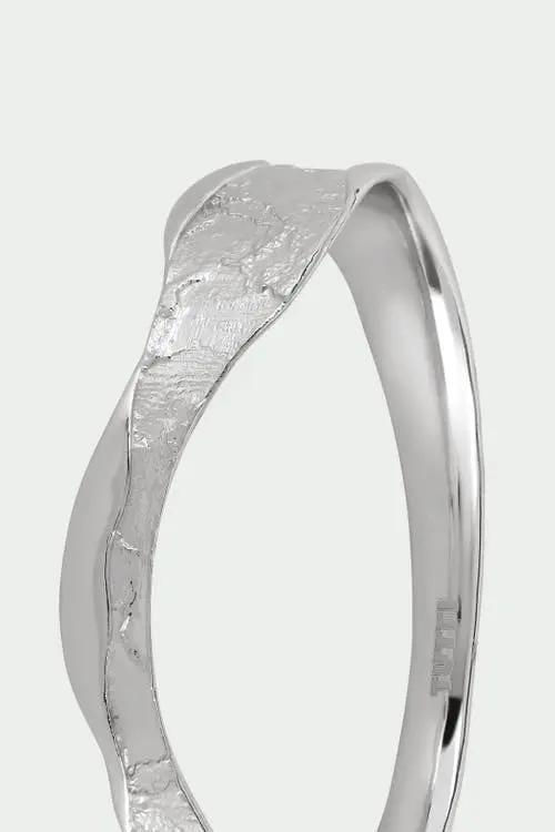 TUTTI Edge Bangle - Silver