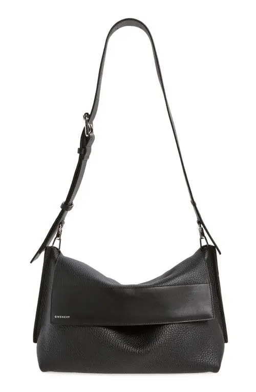 Givenchy Leather Flap Crossbody Bag - Black