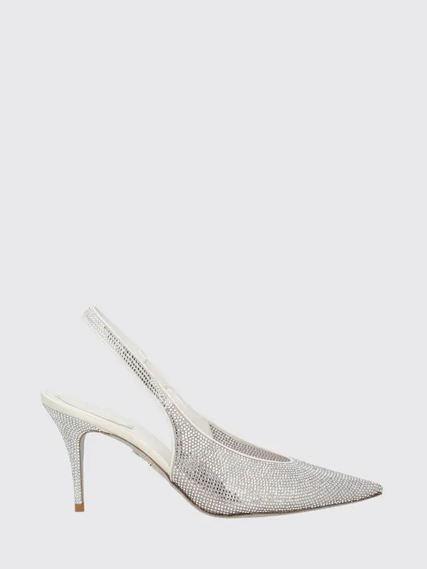 Rene Caovilla Embellished Slingback Pumps - Silver