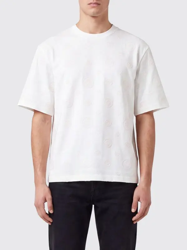 Casablanca Monogram Print Organic Cotton Crewneck T-shirt - White
