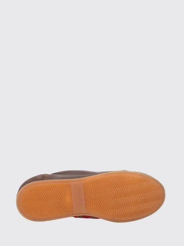 UMA WANG Low-top Trainers In Leather And Nylon - Burnt