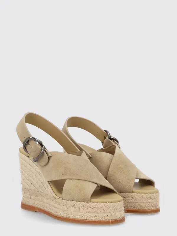 CastaÑer Suede Betina High Wedge Platform Espadrilles