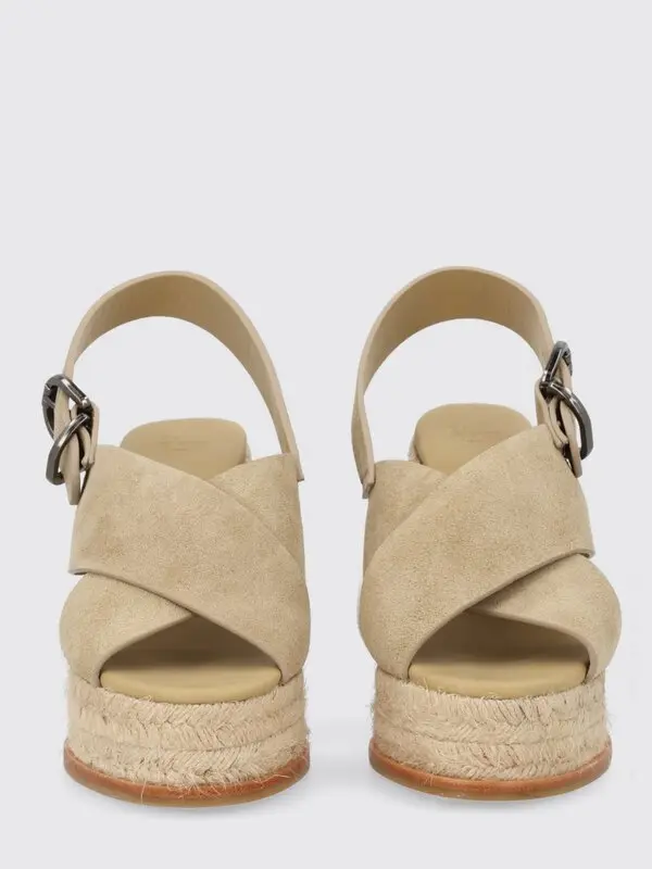 CastaÑer Suede Betina High Wedge Platform Espadrilles
