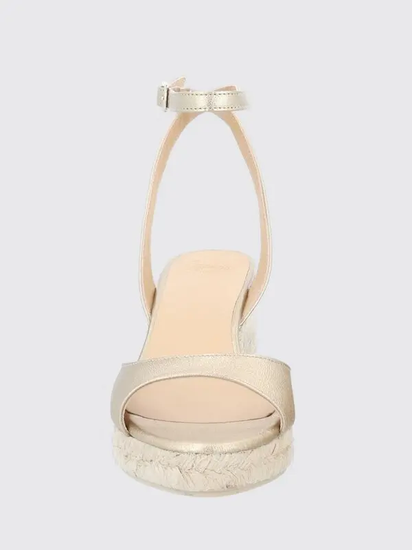 CastaÑer Brook Mid-wedge Sandals In Laminated Leather