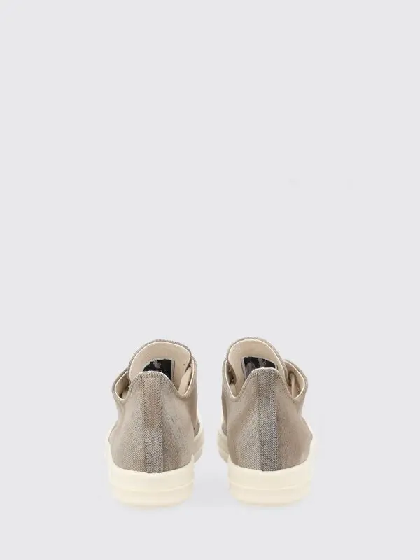 Rick Owens Suede Low-top Sneakers With Rubber Toe Cap