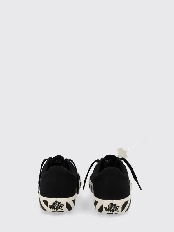 Off-White Vulcanized Low-top Canvas Sneakers With Contrast Arrow Logo