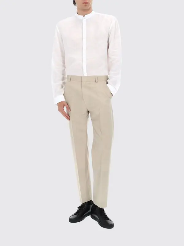 Hugo Slim Fit Mid-rise Virgin Wool Blend Chino Trousers