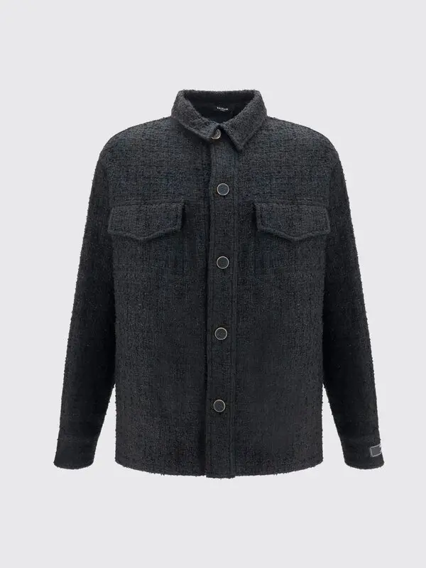 Balmain Cotton-blend Tweed Shirt Jacket With Patch Pockets