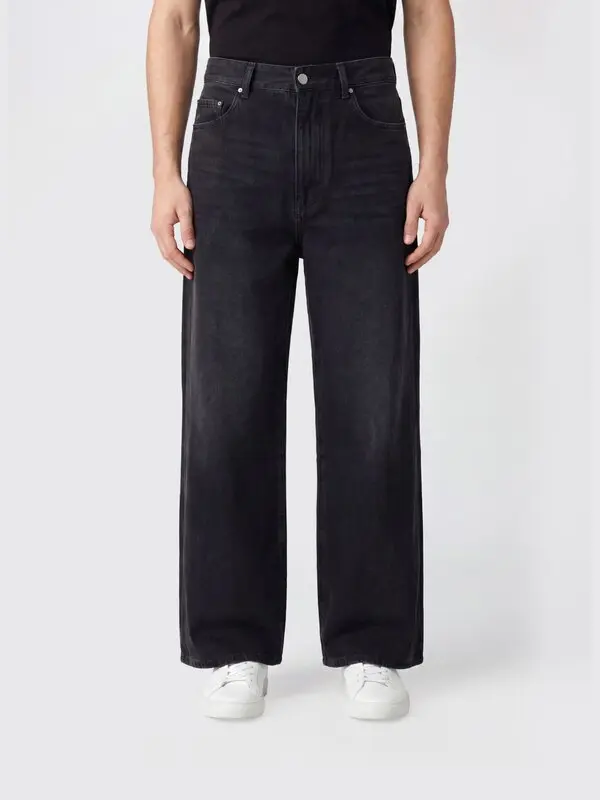 Amiri Wide-leg Cotton Denim Jeans With Five-pocket Design - Black