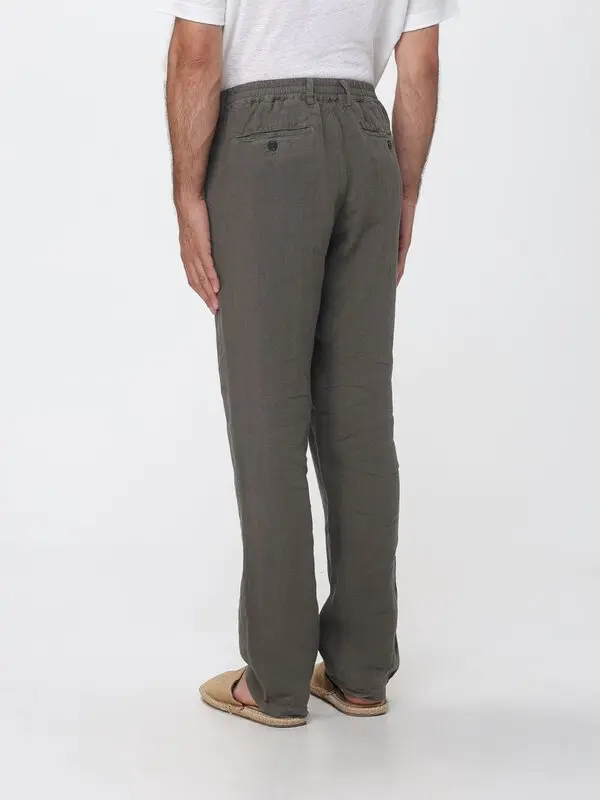 MC2 SAINT BARTH Linen Chino Trousers With Off-center Closure