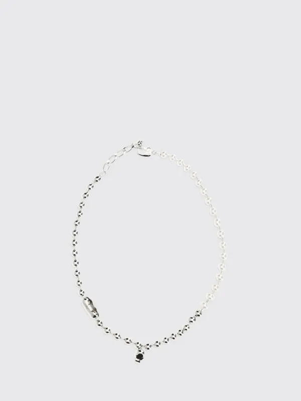 Alexander McQueen Skull Pendant Brass Choker Necklace