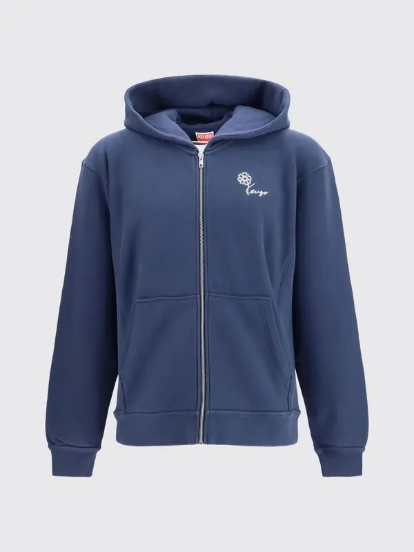 Kenzo Floral Print Cotton Hoodie