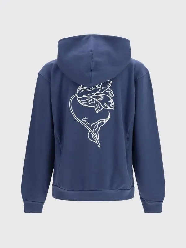Kenzo Floral Print Cotton Hoodie